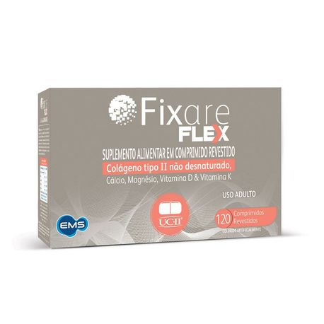 Suplemento Alimentar Ems Fixare Flex 120 Comprimidos Revestidos ...