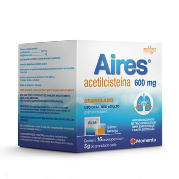 Aires 600mg Momenta 16 Envelopes Com 5g Cada - drogariavenancio