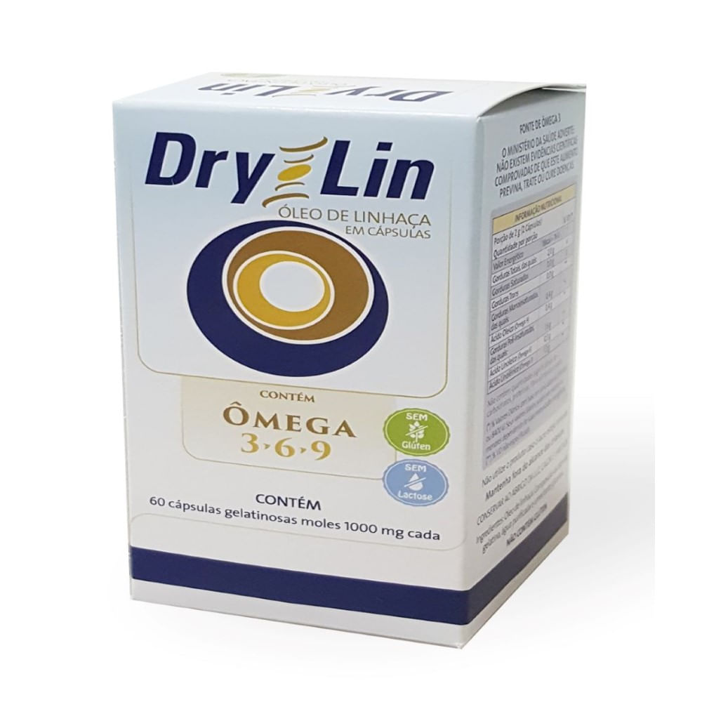 Drylin 1000mg Ophthalmos Origem Vegetal 60 Cápsulas - Drogaria Venancio