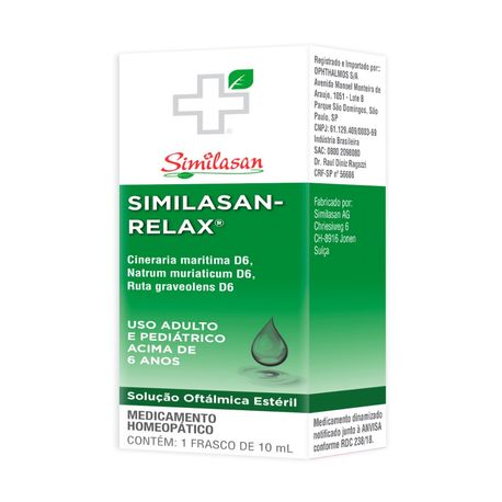 Similasan - Relax Similasan Solução Oftálmica Colírio 10ml - Drogaria ...