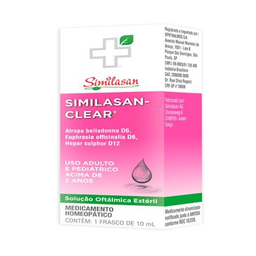 Similasan - Clear Similasan Solução Oftálmica Colírio 10ml ...