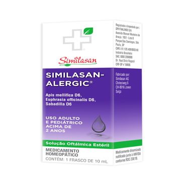 Similasan - Alergic Similasan Solução Oftálmica Colírio 10ml ...