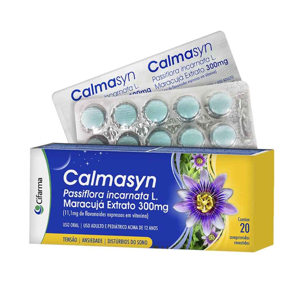 Calmasyn 300mg Cifarma 20 Comprimidos Revestidos - Drogaria Venancio
