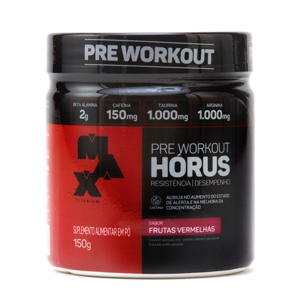 Suplemento Alimentar Max Titanium Pre Workout Hórus Sabor Frutas ...