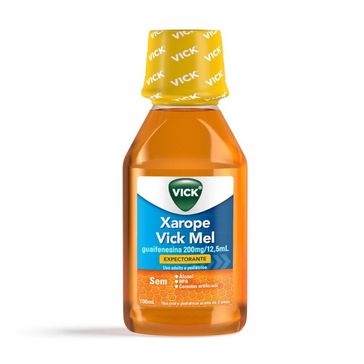 Xarope Vick Mel 200mg/12,5ml Expectorante 100ml - drogariavenancio