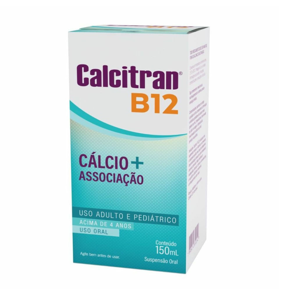 Calcitran B12 Suspensão Oral 150ml - Drogaria Venancio