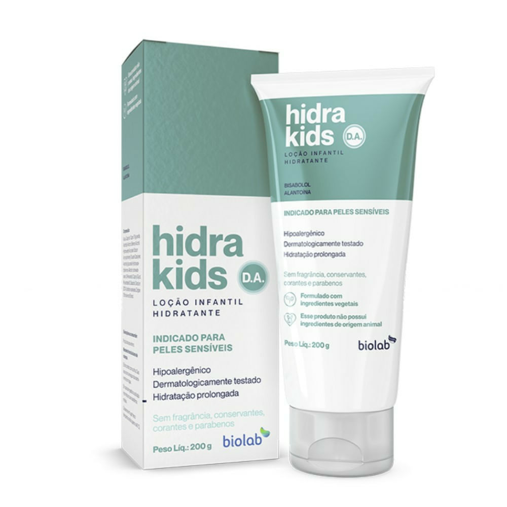 Loção Infantil Hidratante Biolab Hidra Kids D.A 200g - Drogaria Venancio