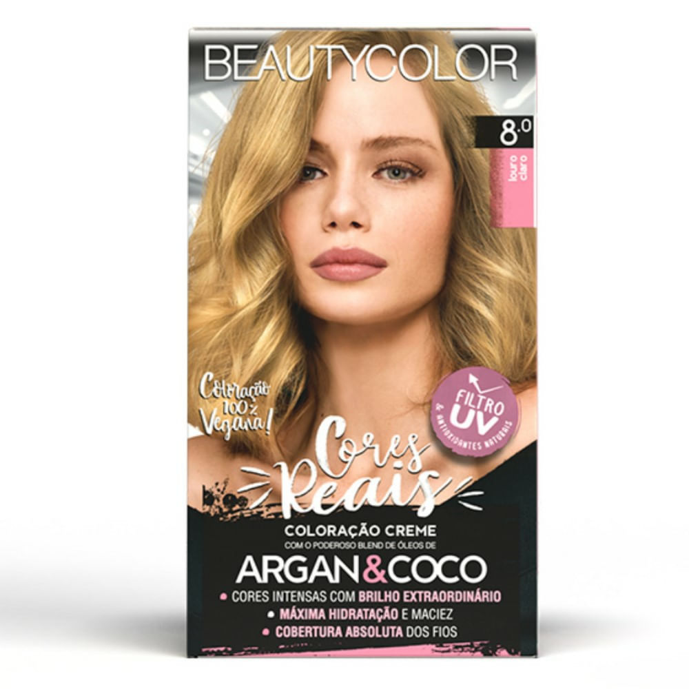Tintura Beautycolor Cores Reais Louro Claro 8.0 - Drogaria Venancio