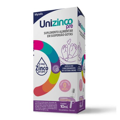 Unizinco Pré Myralis 10ml - Drogaria Venancio