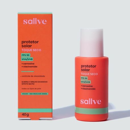 Protetor Solar Sallve Toque Seco Fps50 40g - Drogaria Venancio