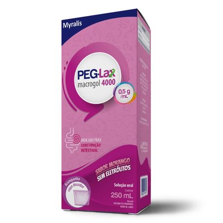Peg-lax 4000 Myralis Solução Oral 250ml - Drogaria Venancio