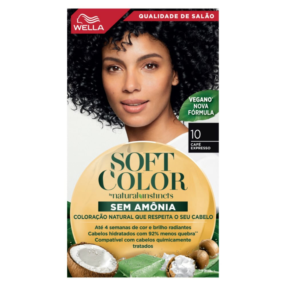 Coloração Wella Soft Color 10 - Café Expresso - Drogaria Venancio