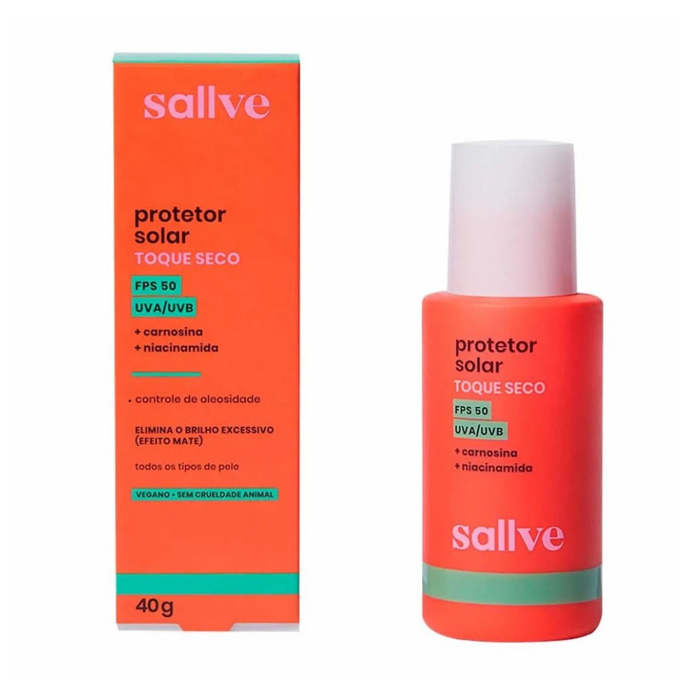 Protetor Solar Sallve Toque Seco Fps50 40g - Drogaria Venancio