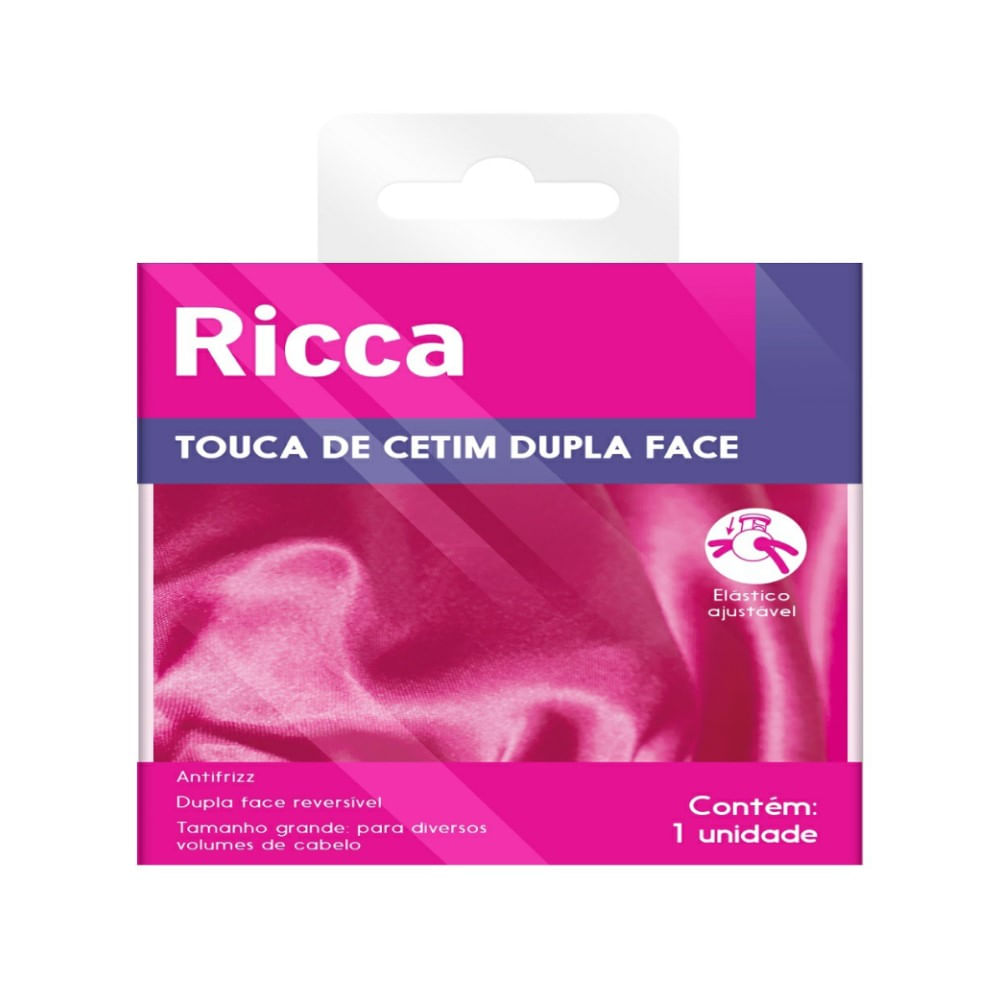 Touca De Cetim Ricca Dupla Face Antifrizz 1 Unidade - Drogaria Venancio