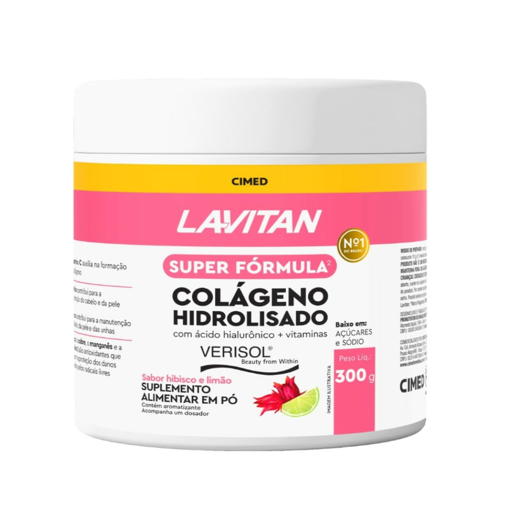 Suplemento Alimentar Em Pó Lavitan Super Fórmula Colágeno Hidrolisado ...