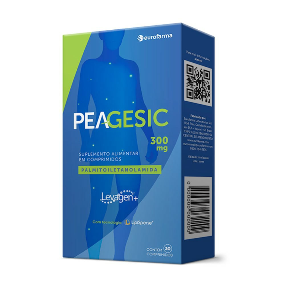 Peagesic 300mg Eurofarma 30 Comprimidos - Drogaria Venancio