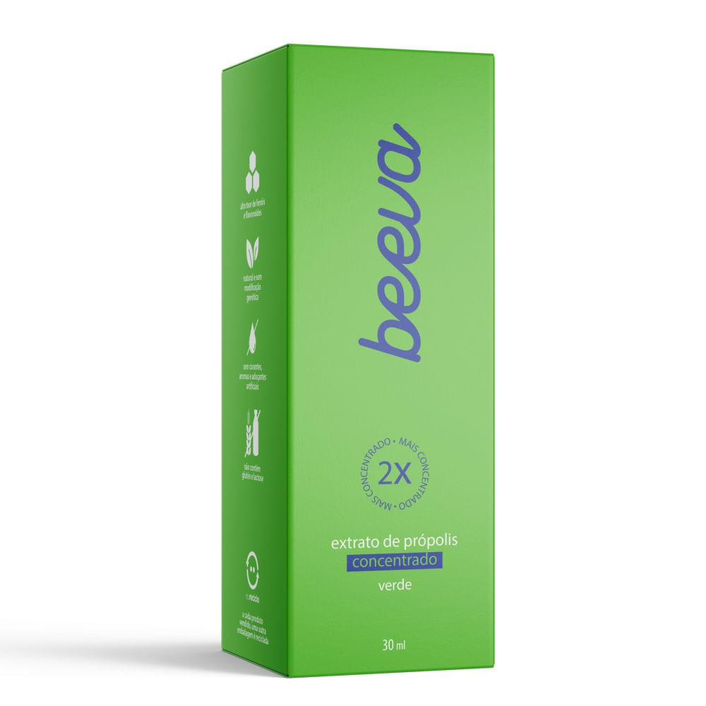 Extrato De Própolis Beeva Verde 22% 30ml - Drogaria Venancio