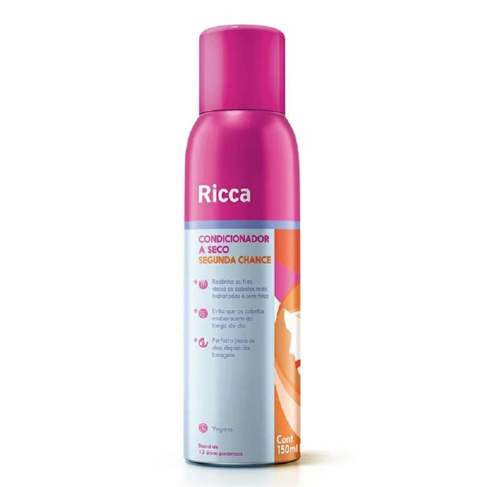 Condicionador A Seco Ricca Segunda Chance 150ml - Drogaria Venancio