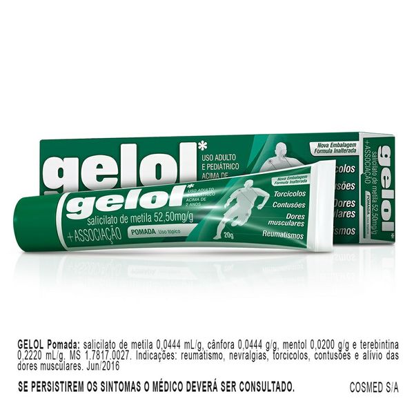 Gelol Gel massageador 60g - drogariavenancio