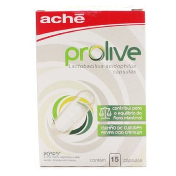 Prolive Aché 15 Cápsulas - drogariavenancio