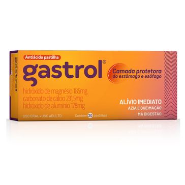Gastrol Pastilhas 20 comprimidos - drogariavenancio