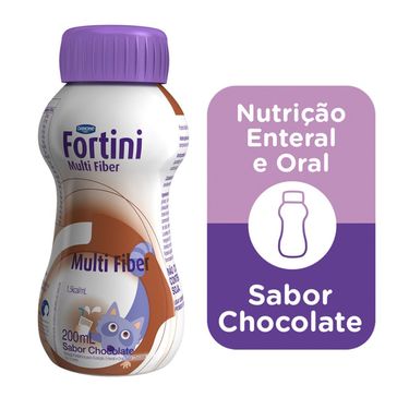Fortini Danone Multi fiber Chocolate 200ml - drogariavenancio
