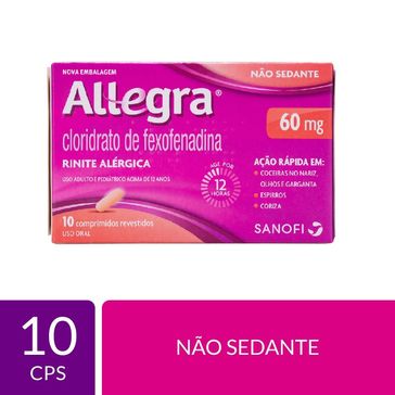 Allegra 60mg Sanofi 10 Comprimidos - drogariavenancio