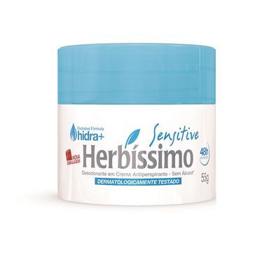 Herbissimo Creme Desodorante 55g Sensitive - drogariavenancio