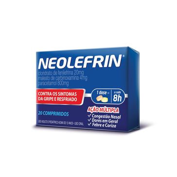 Neolefrin Neo Química 20 Comprimidos - drogariavenancio