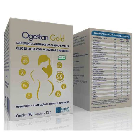 Ogestan Gold 90 cápsulas - Drogaria Venancio