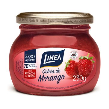 Geleia Morango Linea 230g - drogariavenancio