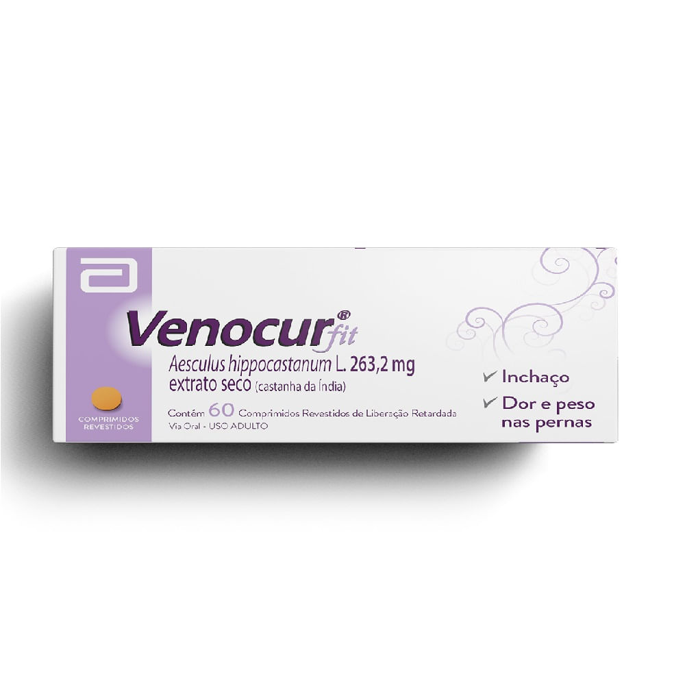 Venocur Fit Abbott 60 Comprimidos Revestidos - Drogaria Venancio