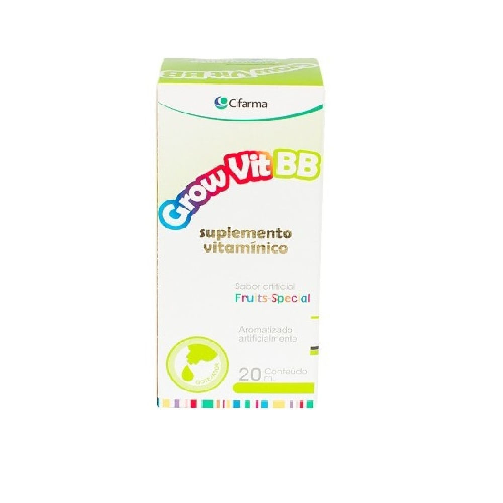 Grow Vit Bb 20ml Fruits-special 20 Ml - Drogaria Venancio