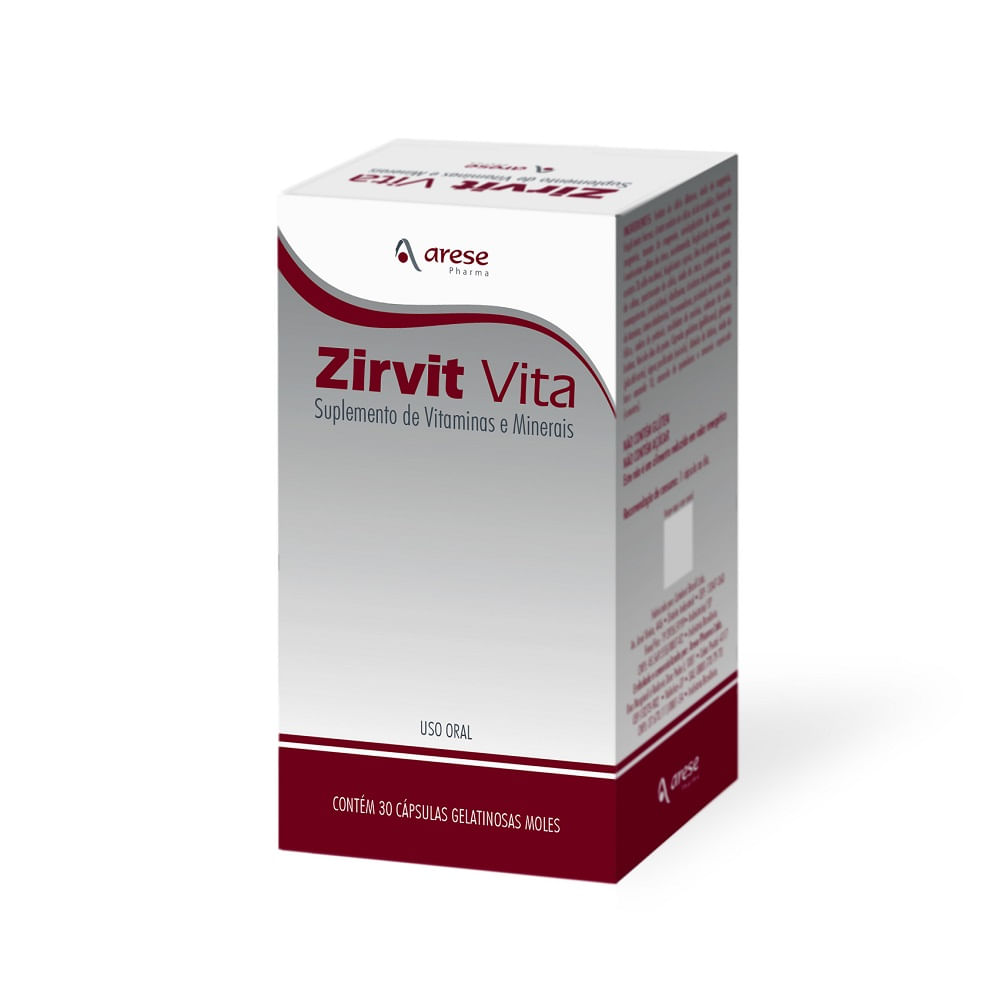Zirvit Vita 30 Cápsulas - Drogaria Venancio