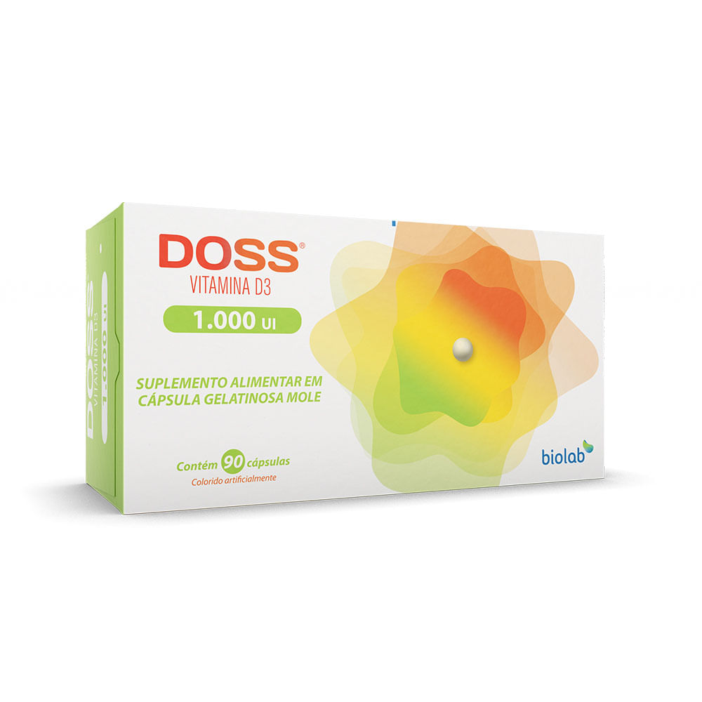 Doss 1000UI Biolab 90 Cápsulas - Drogaria Venancio