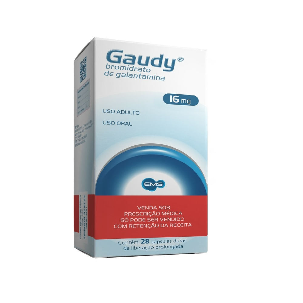 Gaudy Bromidrato De Galantamina 16mg com 28 comprimidos - Drogaria Venancio