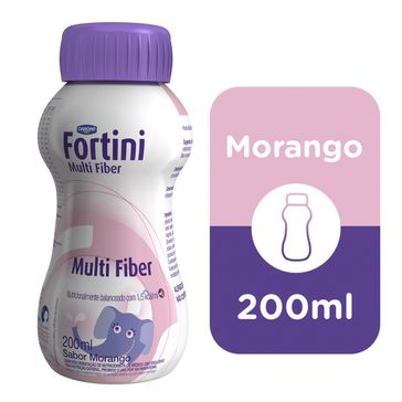 Fortini Danone Multi fiber Morango 200ml - drogariavenancio