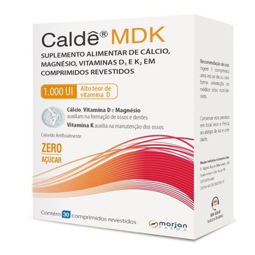 Suplemento Alimentar Caldê MDK 1.000UI 30 comprimidos revestidos ...