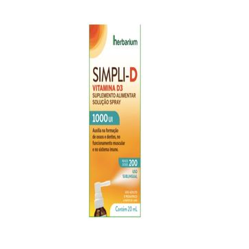 Suplemento Alimentar Simpli D 1000UI 20ml - drogariavenancio