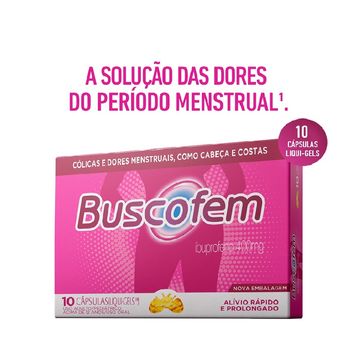 Buscofem 400mg Boehringer 10 Cápsulas Liqui-gels - drogariavenancio