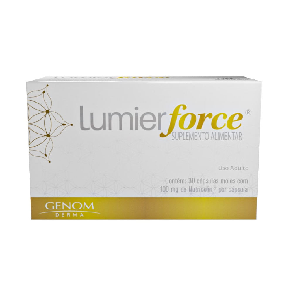 Suplemento Alimentar Lumier Force 100mg com 30 Cápsulas - Drogaria Venancio