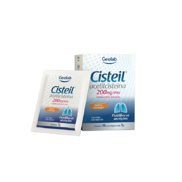Cisteil 200mg Sabor Laranja 16 Envelopes De 5g - drogariavenancio