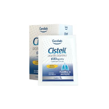 Cisteil 600mg Sabor Laranja 16 Envelopes De 5g - drogariavenancio