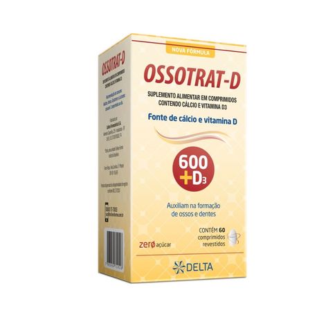 Suplemento Alimentar Delta Ossotrat D 60 Comprimidos - Drogaria Venancio