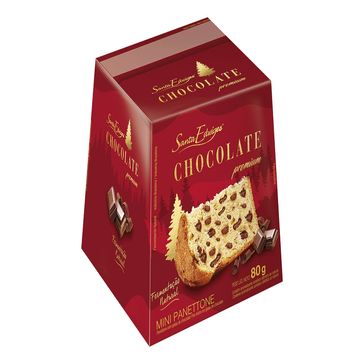Panetone Santa Edwiges Gotas de Chocolate 80g - drogariavenancio