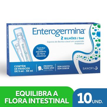 Probiótico Enterogermina 10 Frascos De 5ml Cada - drogariavenancio