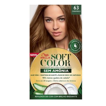 Tintura Wella Soft Color Natural 63 - Caramelo - drogariavenancio
