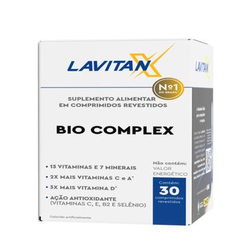 Suplemento Alimentar Lavitan Bio Complex 30 Comprimidos Revestidos ...