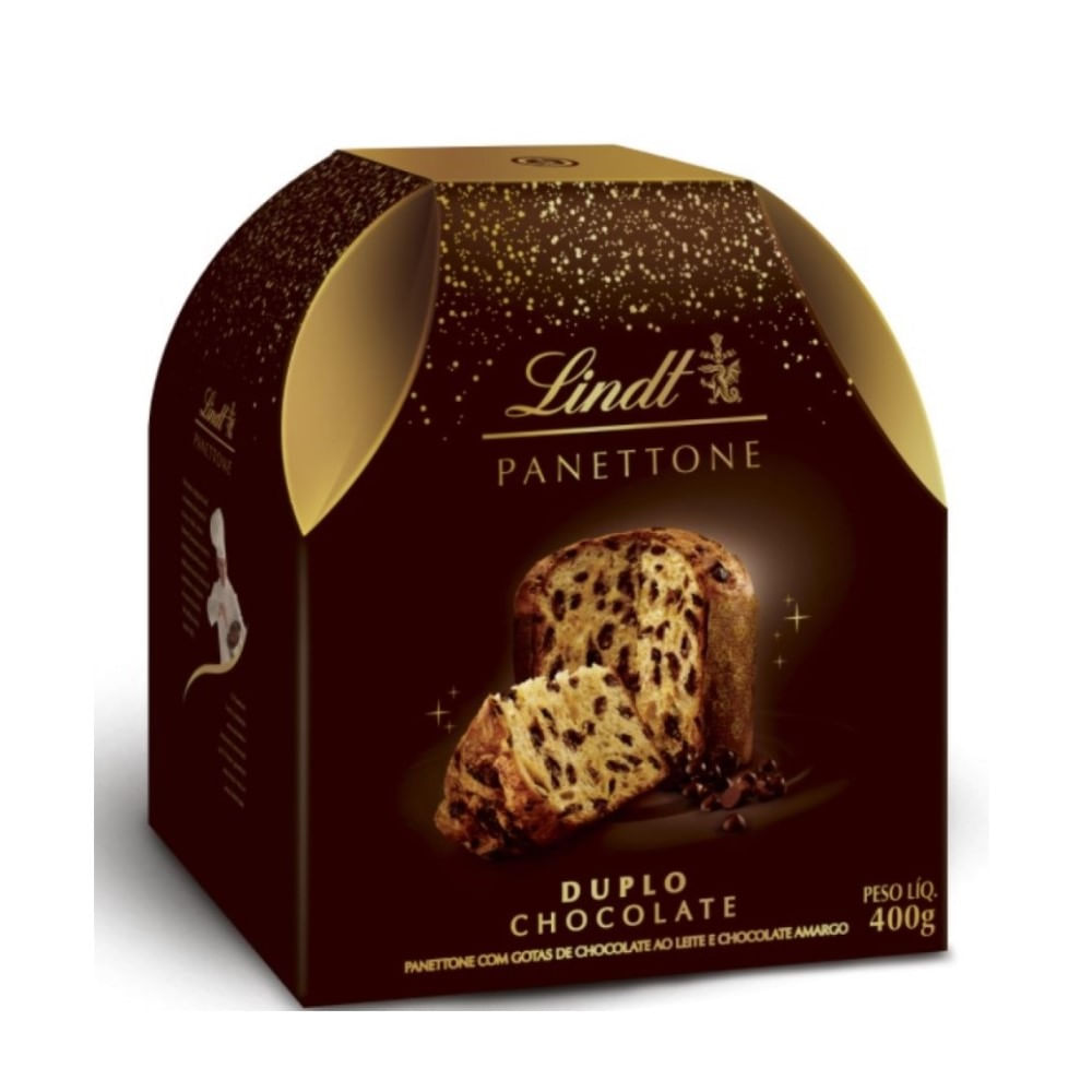 Panetone Lindt Duplo Chocolate 400g - Drogaria Venancio