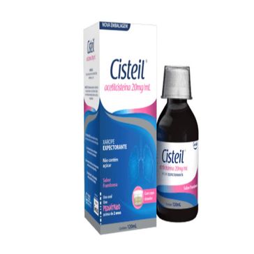 Cisteil 20mg/ml Geolab Xarope Pediátrico Frasco Com 120ml + Copo ...